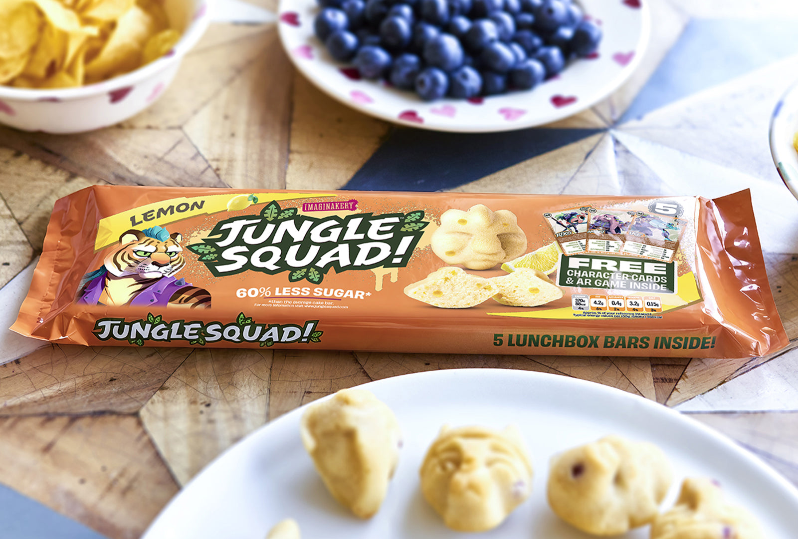 Meet the New Jungle Squad Cake Bars. The lower sugar snack for kids th